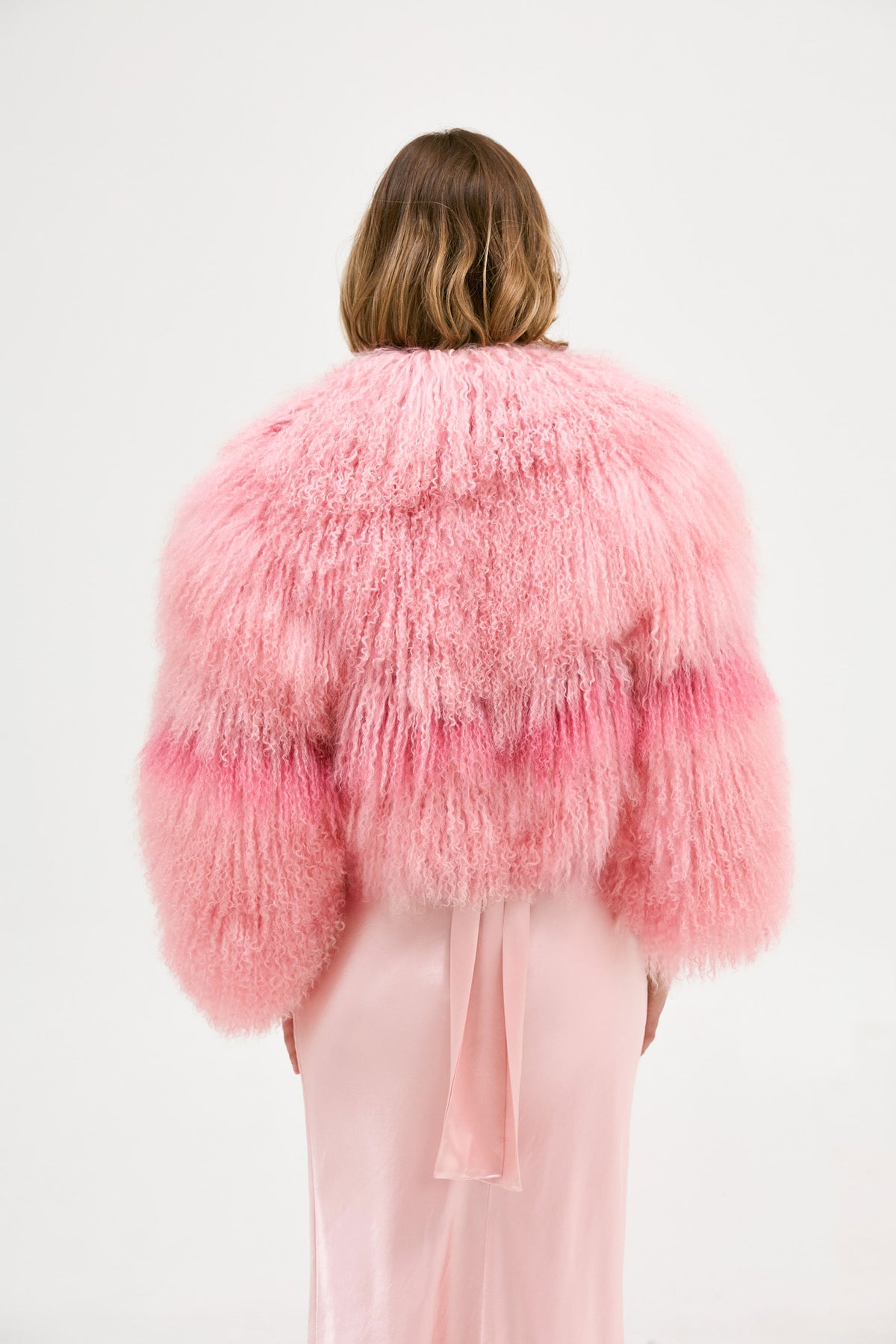 Georgina Jacket - Rosewater/Flamingo Pink | FUR JACKETS | bubish ...